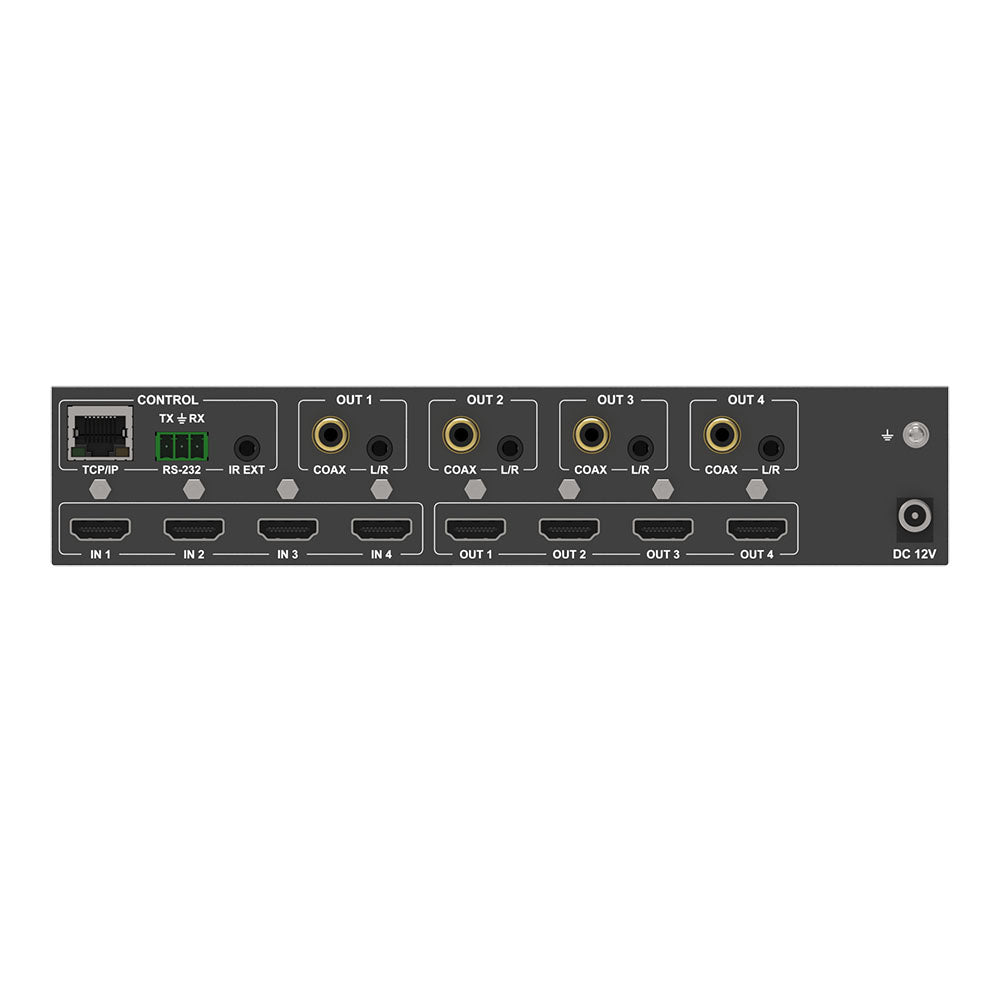 XOLORspace 46441pro 4k 60hz 4x4 HDMI matrix switch with audio extracto